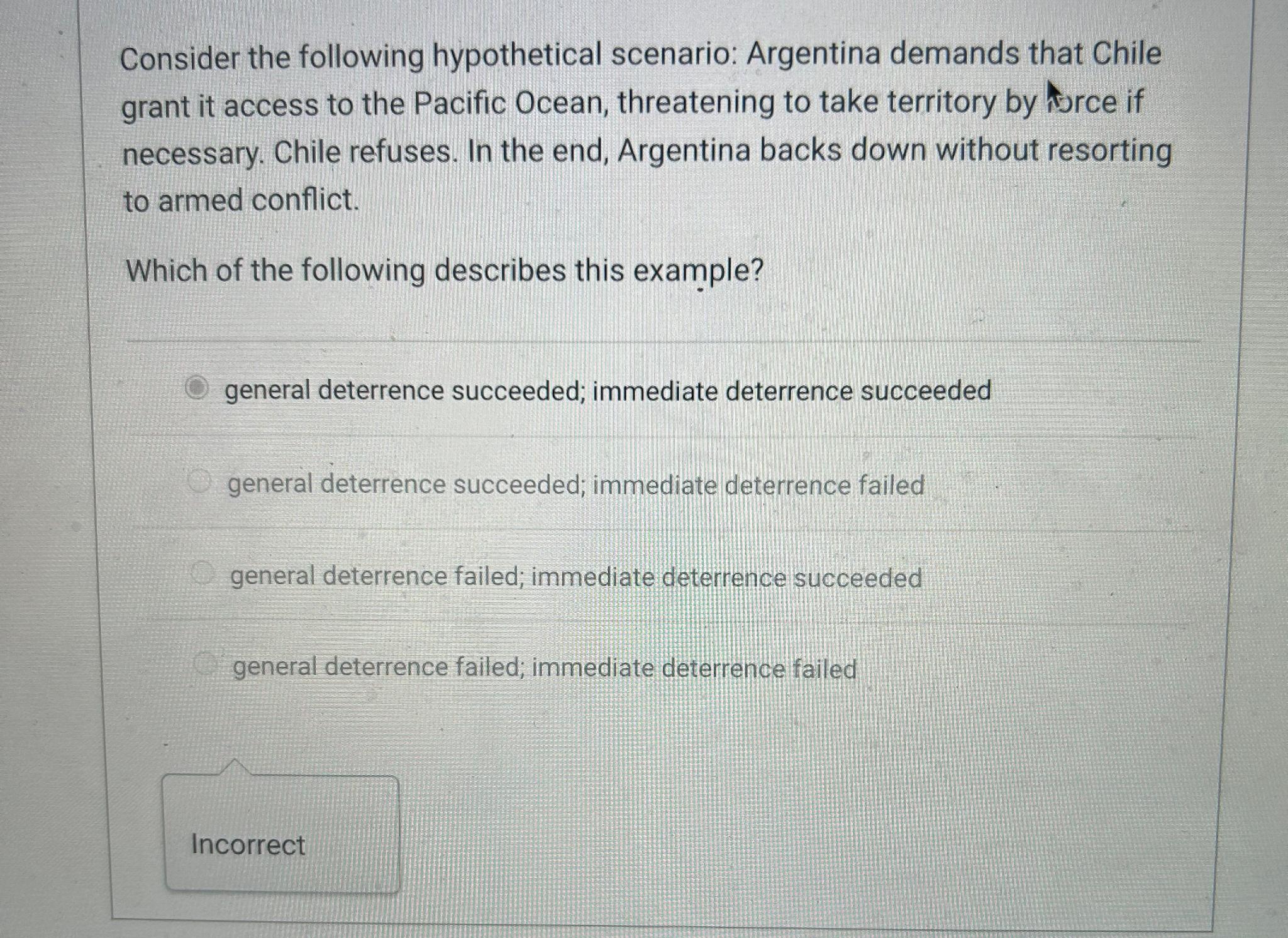 Solved Consider the following hypothetical scenario: | Chegg.com