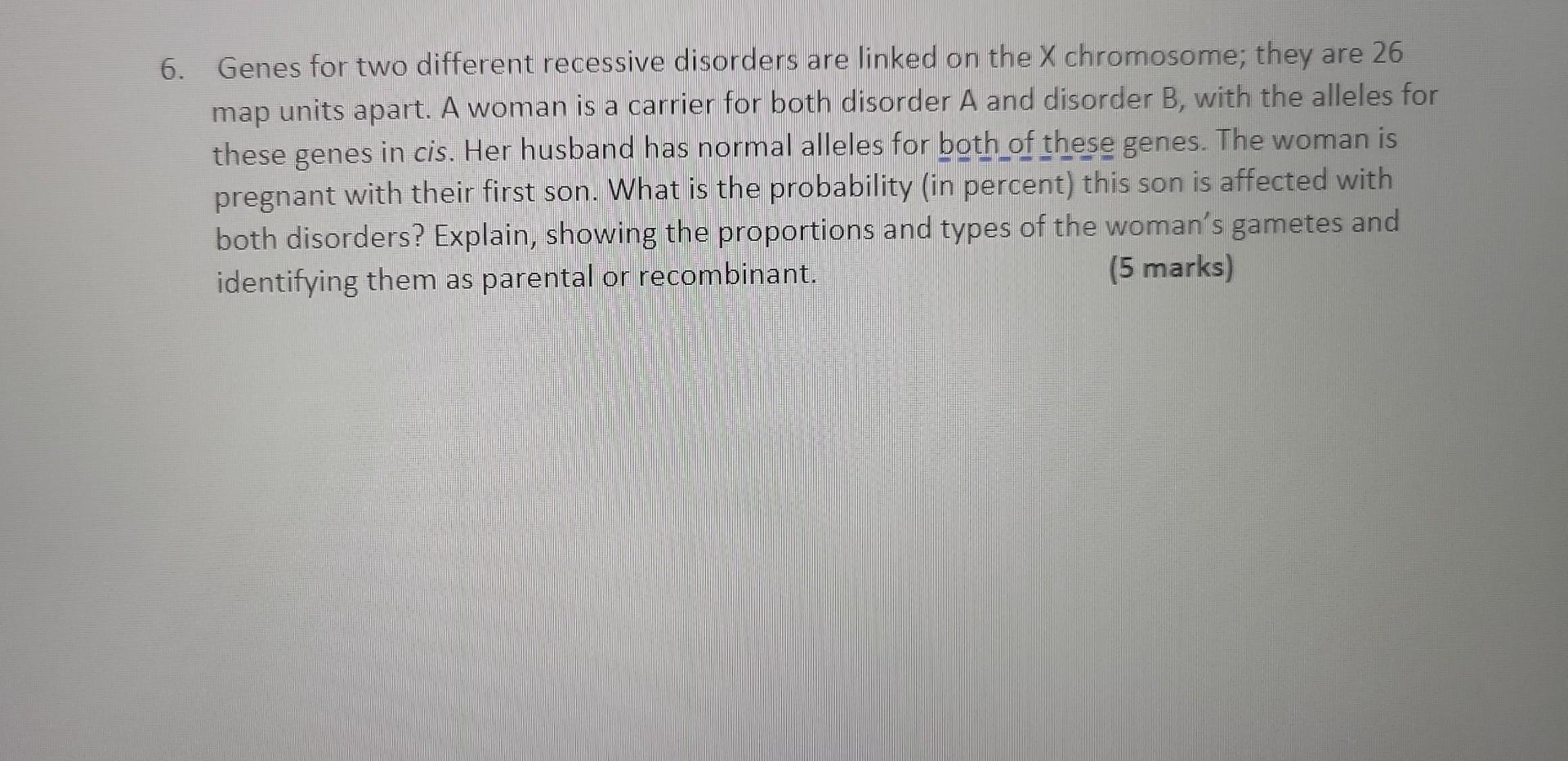 Solved 3. Describe the pattern of inheritance shown in the | Chegg.com