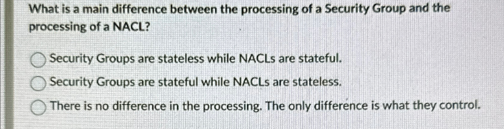 Solved What is a main difference between the processing of a | Chegg.com