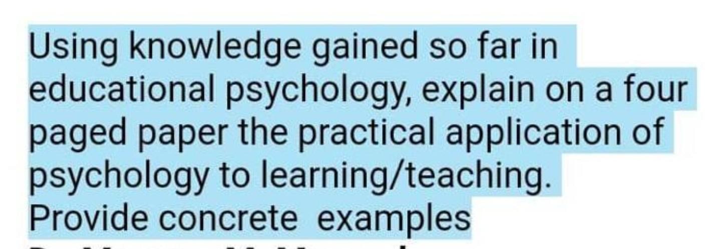 Solved Using knowledge gained so far in educational | Chegg.com