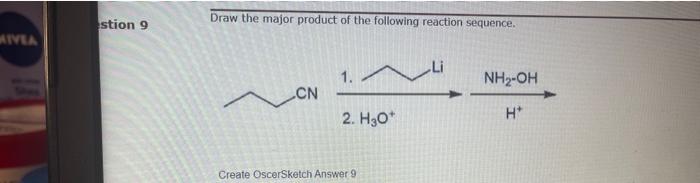 [Solved]: Draw the major product of the following reaction