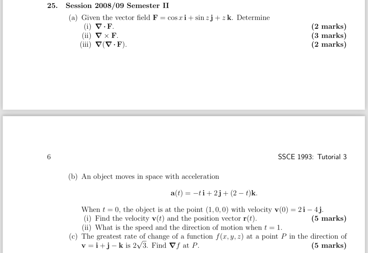 Solved Session 2008/09 ﻿Semester II(a) ﻿Given the vector | Chegg.com