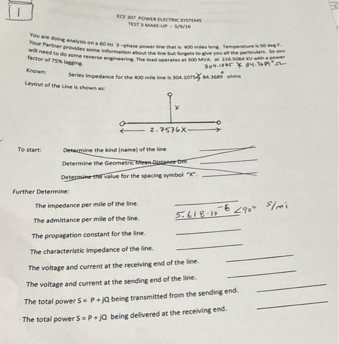 Solved You are doing analysis on a 60 Hz 3-phase power line | Chegg.com