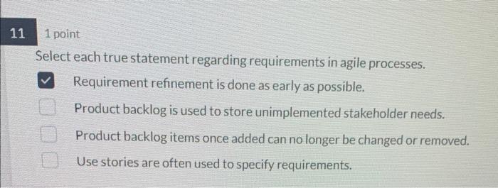Solved 1 point Select each true statement regarding | Chegg.com