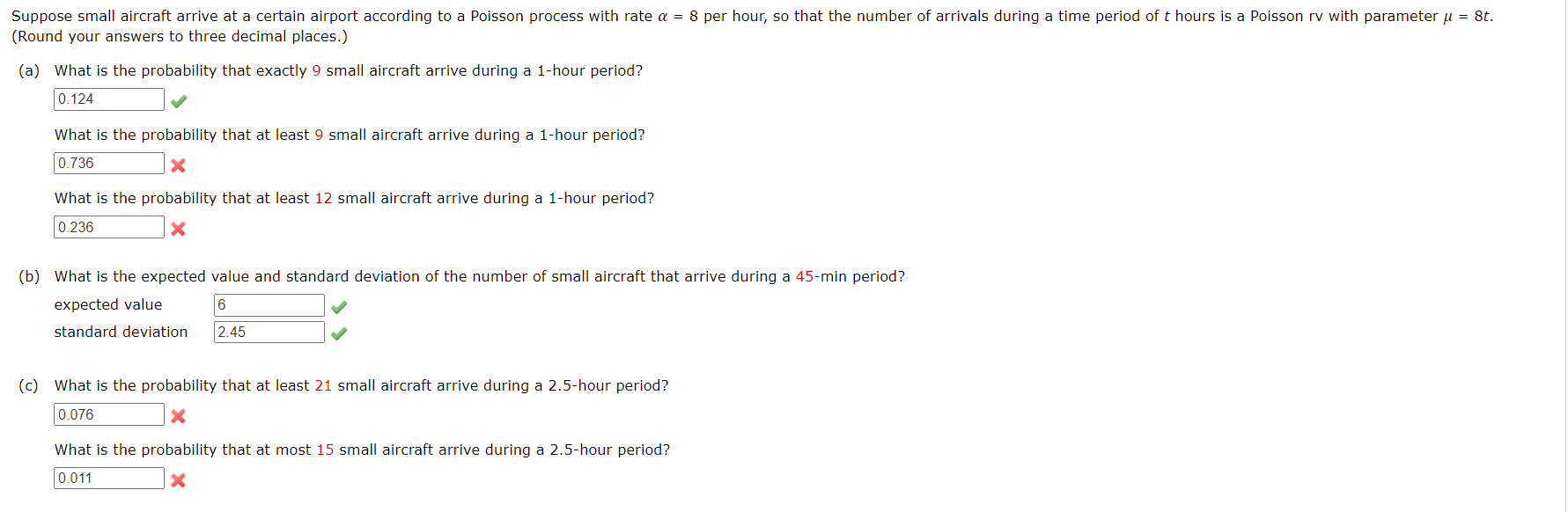 Solved (Round your answers to three decimal places.)(a) | Chegg.com