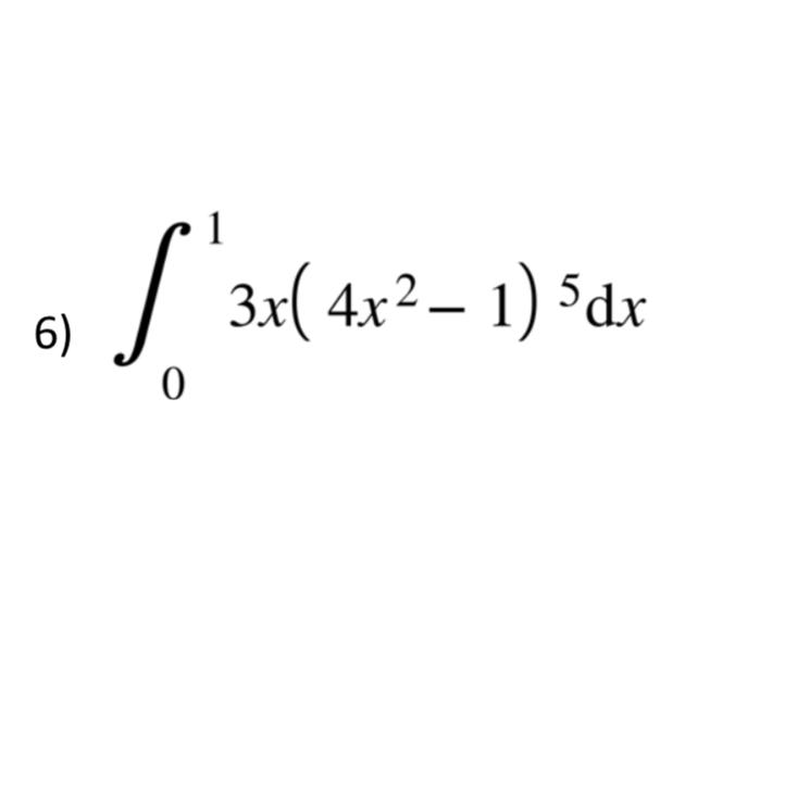 Solved ∫013x(4x2-1)5dx | Chegg.com