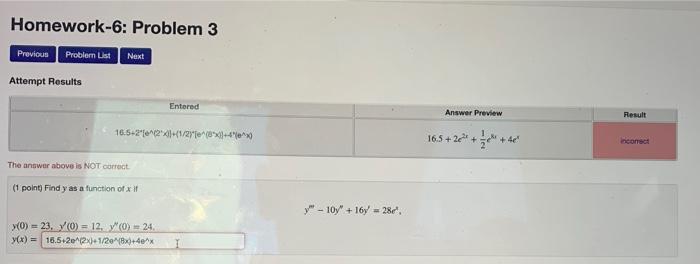 Solved Homework-6: Problem 3 Previous Probler List Next | Chegg.com
