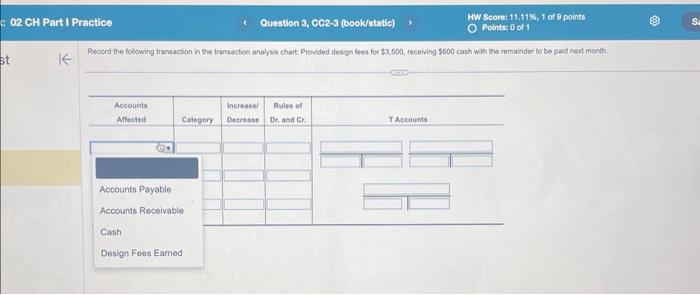 02 CH Part I Practice Question 3, CC2-3 (book/statle) | Chegg.com