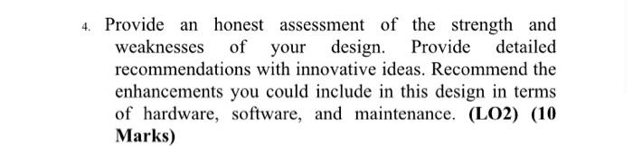 Solved Provide an honest assessment of the strength and | Chegg.com