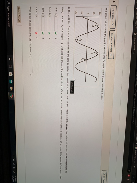 Solved please help me find the phase at point C and phase | Chegg.com