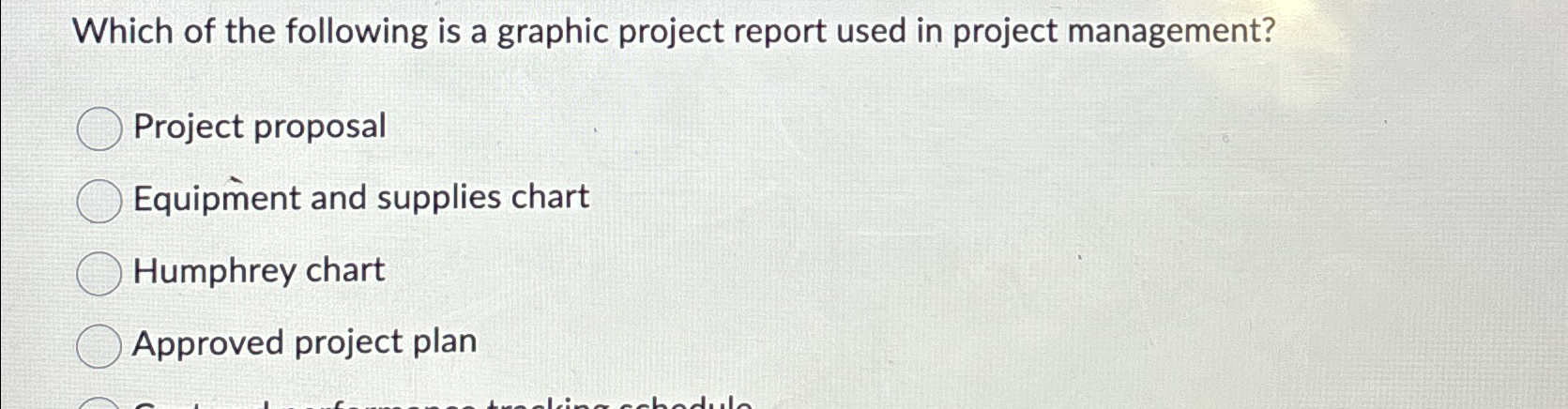 Solved Which of the following is a graphic project report | Chegg.com