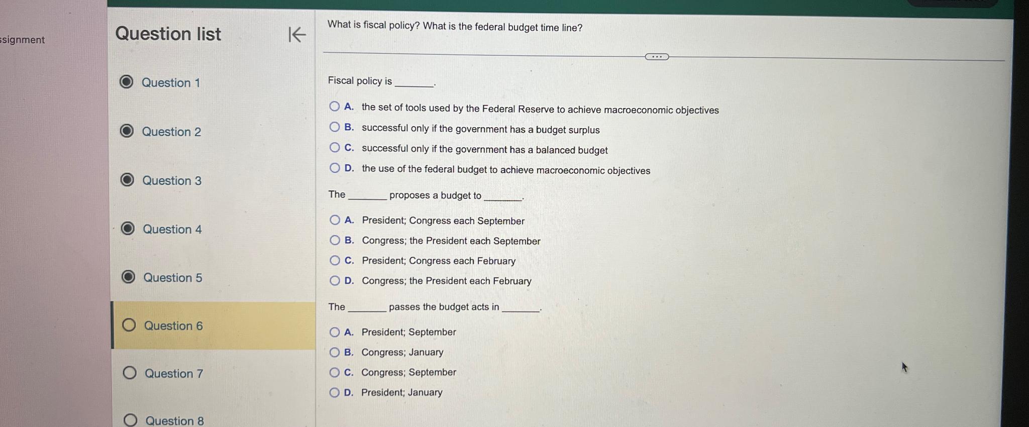 Solved Question listQuestion 1Question 2Question 3Question | Chegg.com