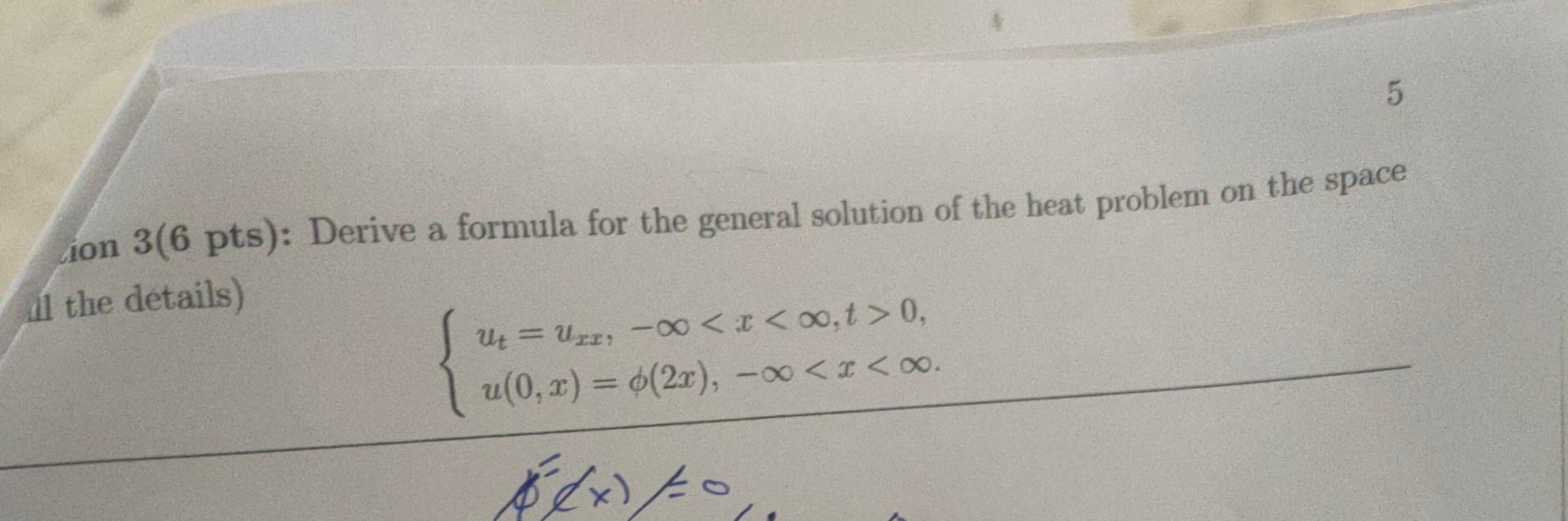 Solved ion 3(6pts) : Derive a formula for the general | Chegg.com