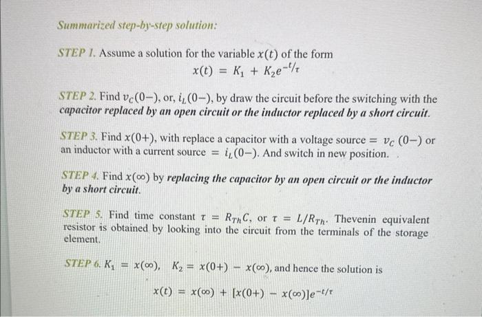 Solved Q2. Use step-by-step response to find io(t) for t>0 | Chegg.com