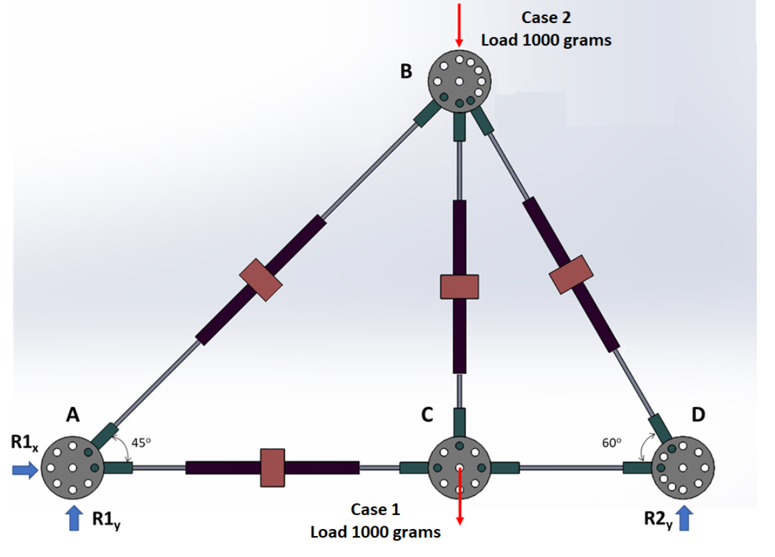 Solved Using only one case at a time, calculate the forces | Chegg.com