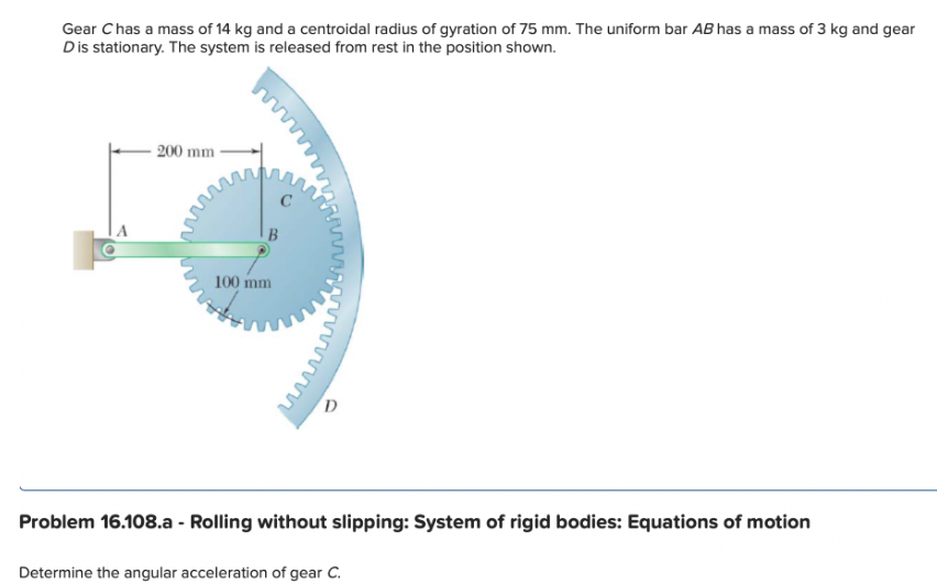 Solved skip it otherwise, 10 ﻿dislike confirm, Gear C ﻿has a | Chegg.com