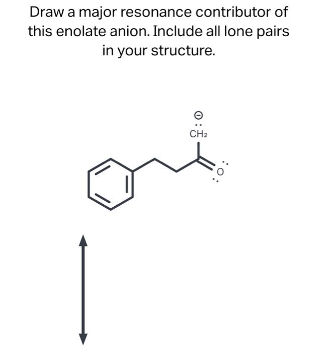 Solved a Draw a major resonance contributor of this enolate | Chegg.com