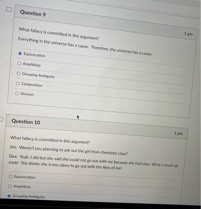What fallacy is committed in this argument? | Chegg.com