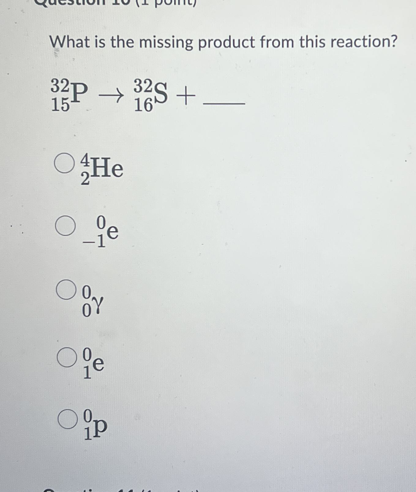 Solved What is the missing product from this | Chegg.com
