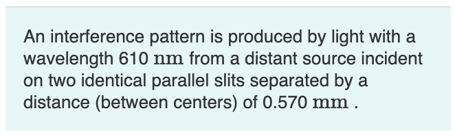 Solved Will rate, thank u ﻿An interference pattern is | Chegg.com