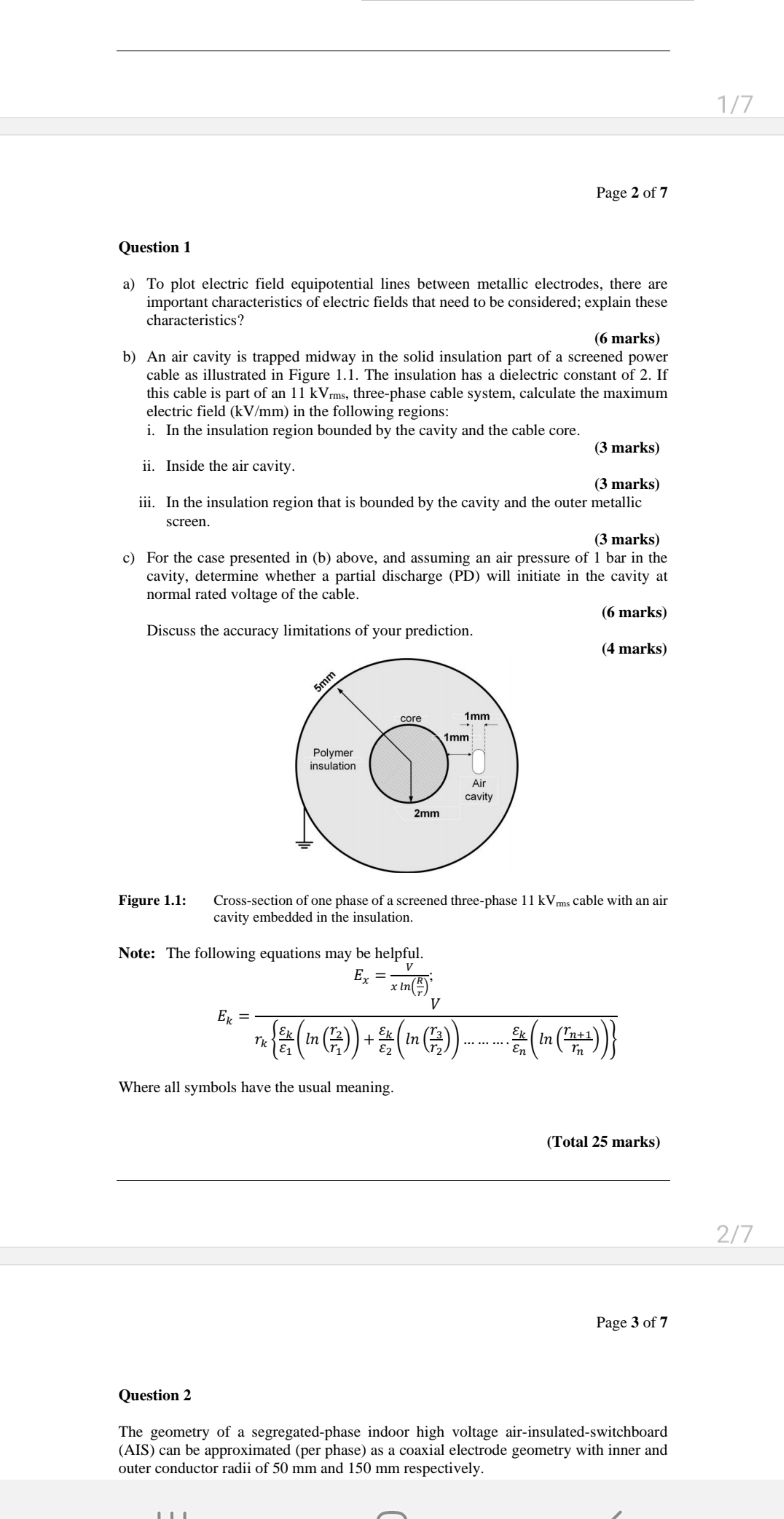 Question 1a) ﻿To plot electric field equipotential | Chegg.com