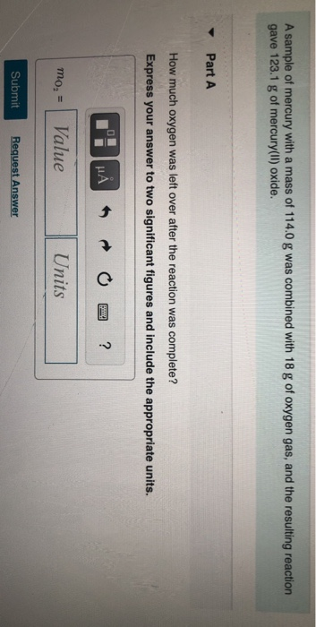 Solved A sample of mercury with a mass of 114.0 g was | Chegg.com