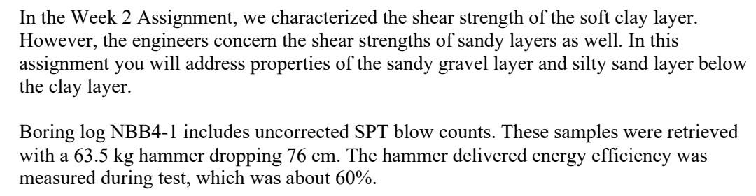 Solved Compute the overburden-corrected SPT blow counts, | Chegg.com