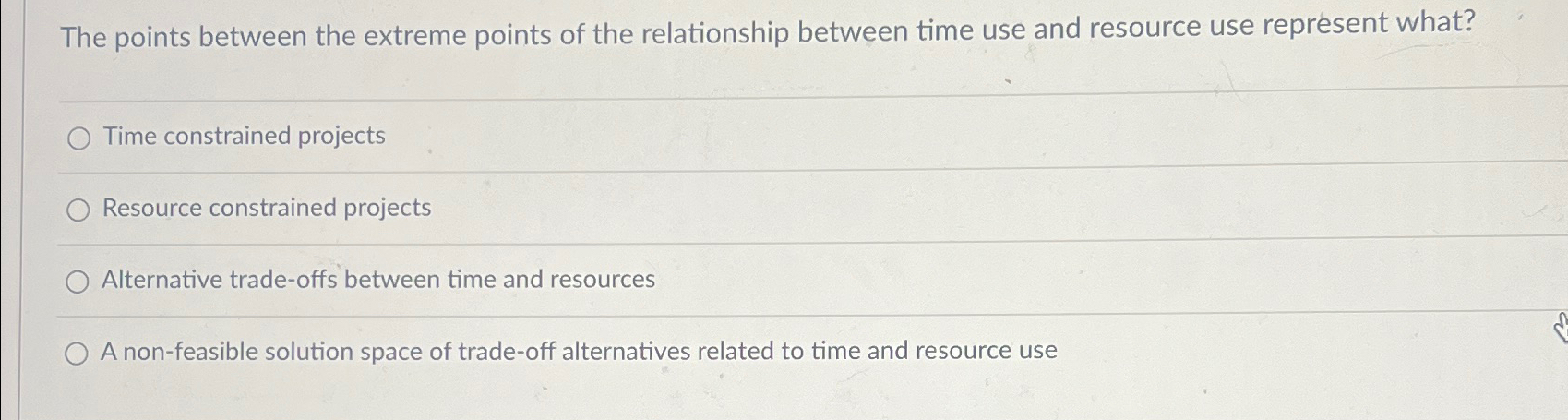 Solved The points between the extreme points of the | Chegg.com
