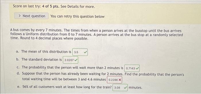 Solved Score on last try: 4 of 5 pts. See Details for more. | Chegg.com