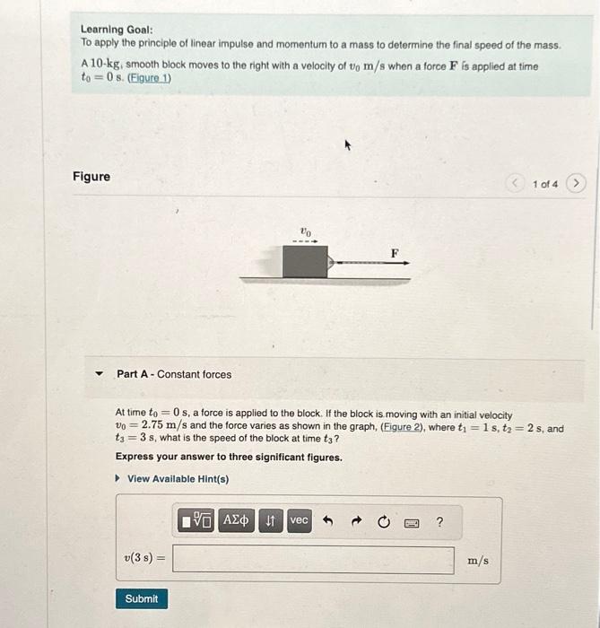 Solved Learning Goal: To apply the principle of linear | Chegg.com