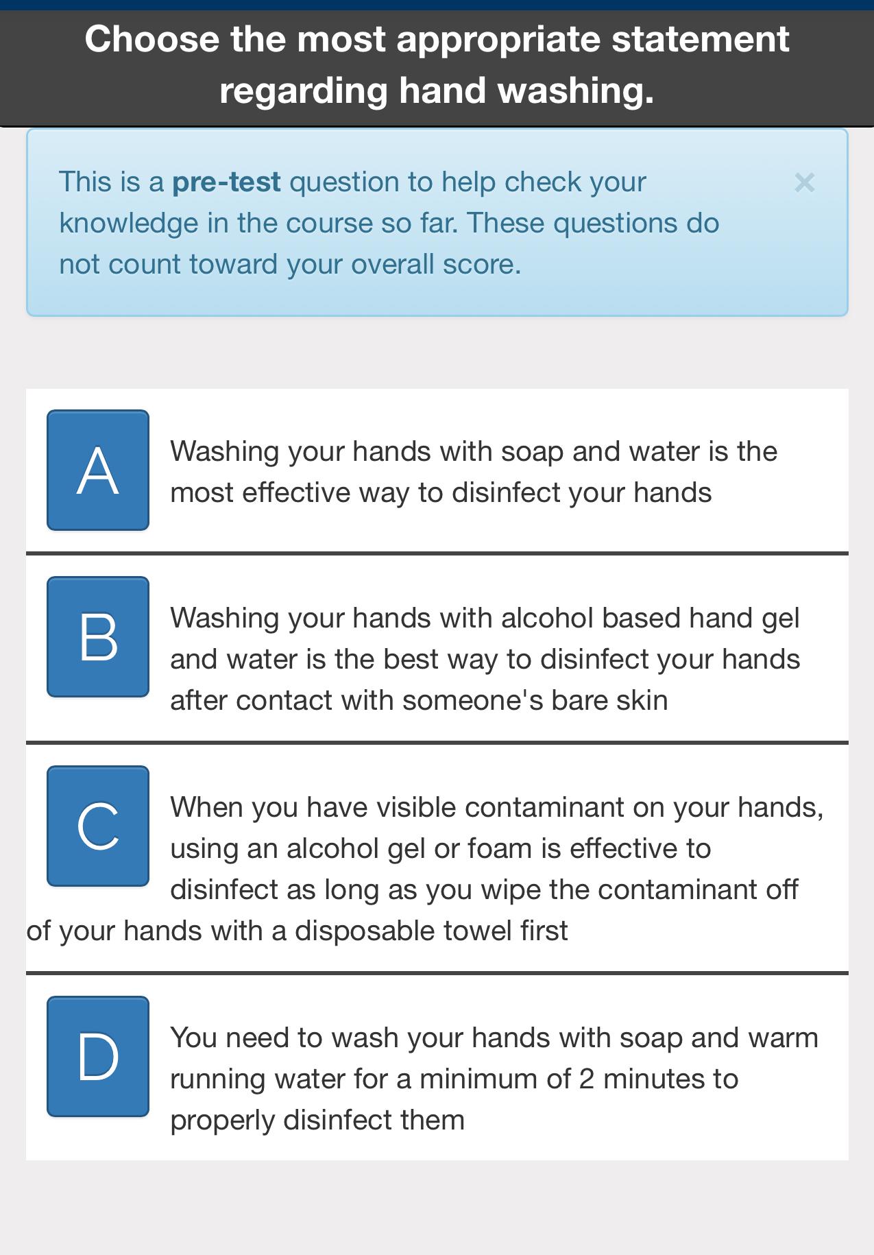 Solved Choose the most appropriate statement regarding hand | Chegg.com