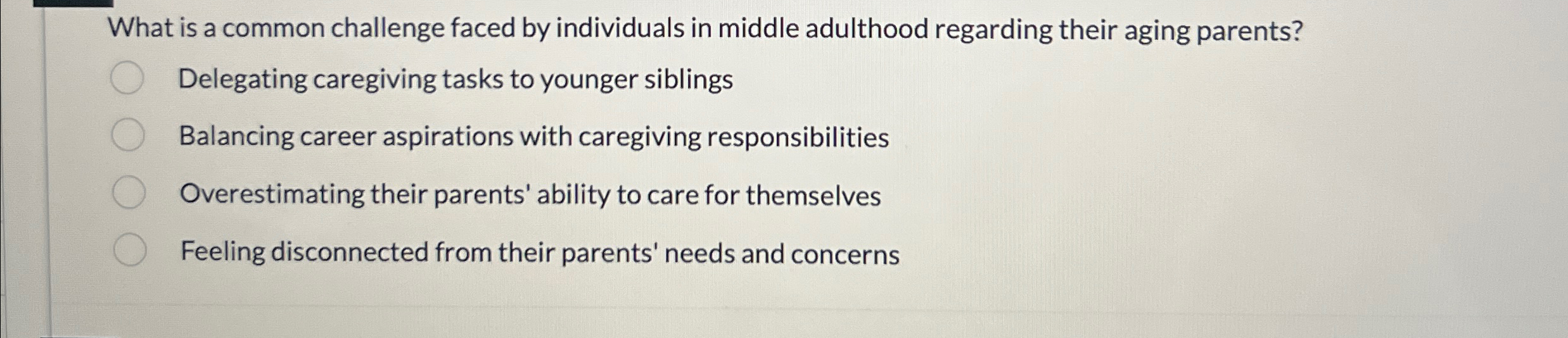 Solved What is a common challenge faced by individuals in | Chegg.com