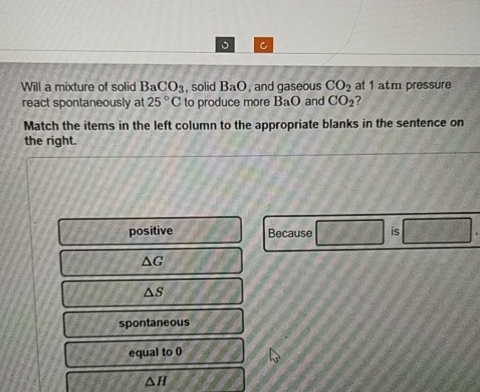 Solved Will a mixture of solid BaCO3, ﻿solid BaO , ﻿and | Chegg.com