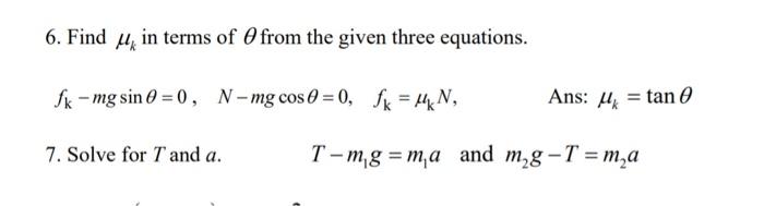 Solved 6. Find in terms of from the given three equations. | Chegg.com