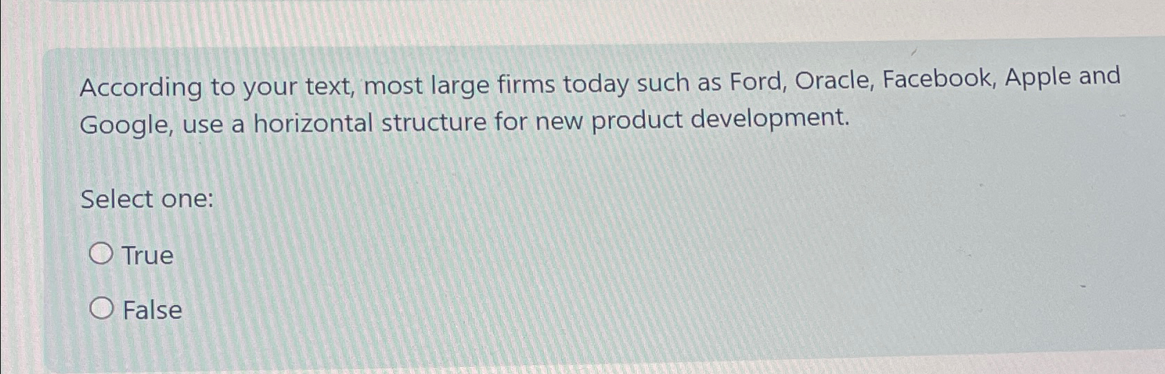 Solved According to your text, most large firms today such | Chegg.com