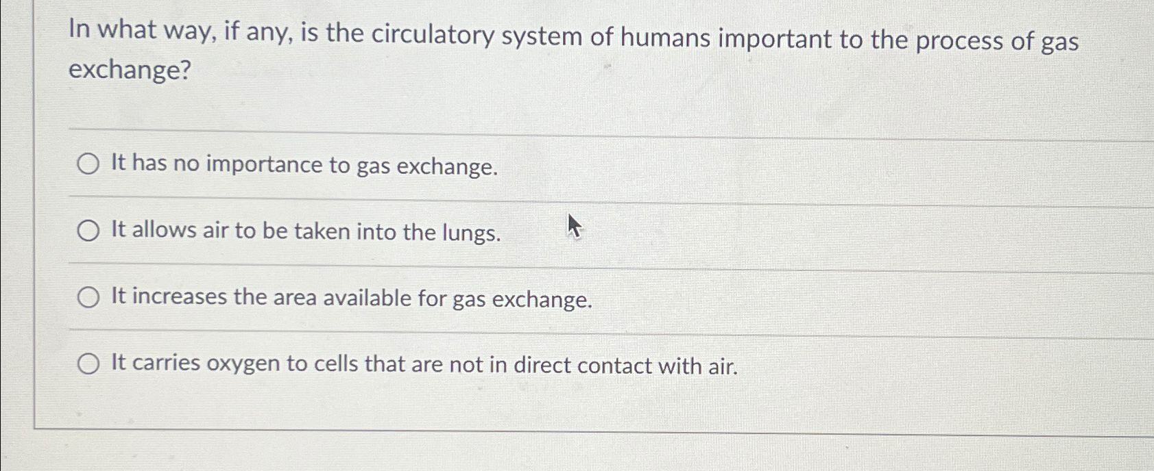 Solved In what way, if any, is the circulatory system of | Chegg.com