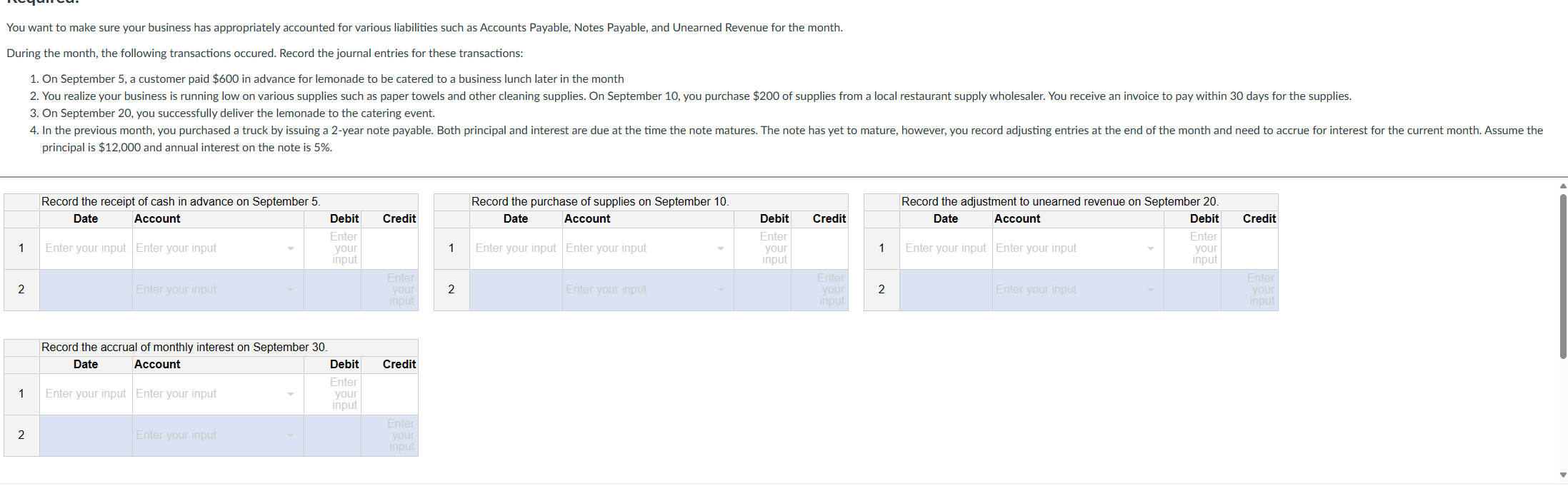 Solved You want to make sure your business has appropriately | Chegg.com