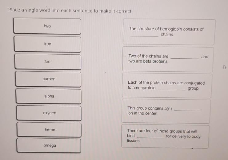 Solved Place a single word into each sentence to make it | Chegg.com