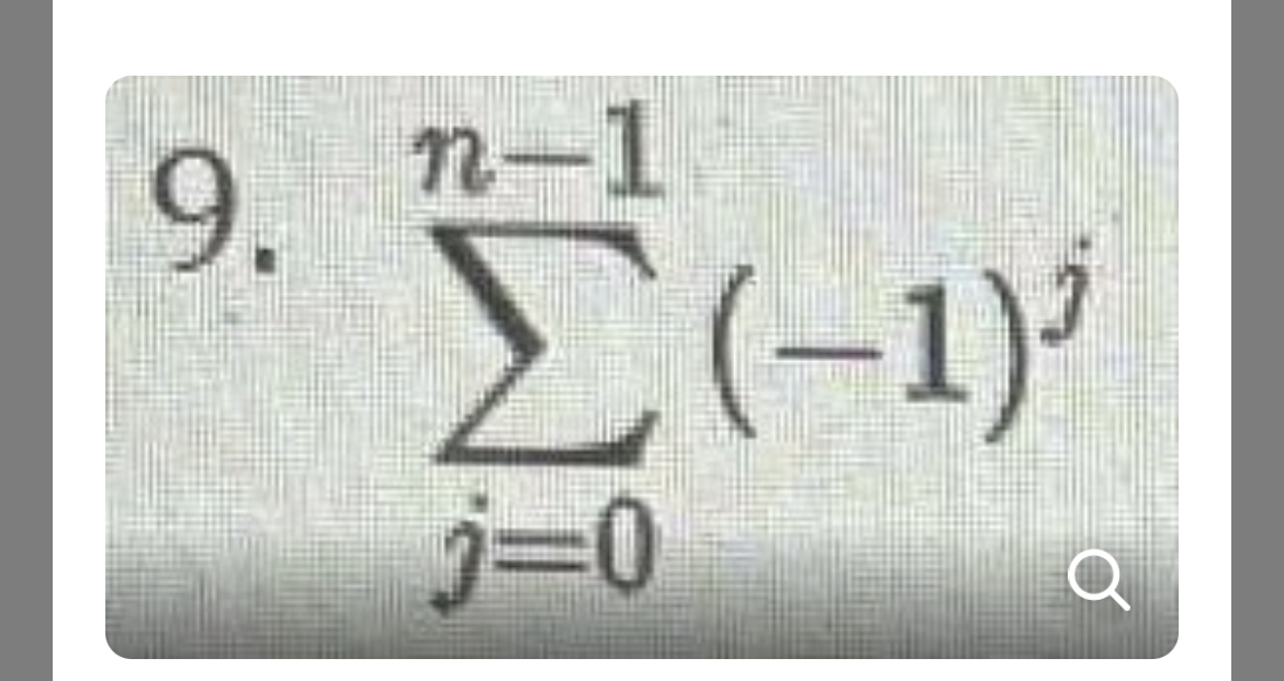 Solved ∑j=0n-1(-1)jwrite the sum in expanded form | Chegg.com