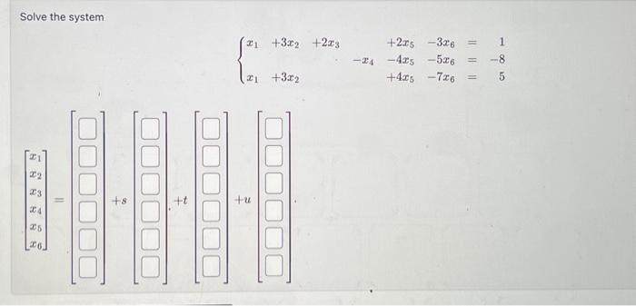 Solved Solve the system | Chegg.com