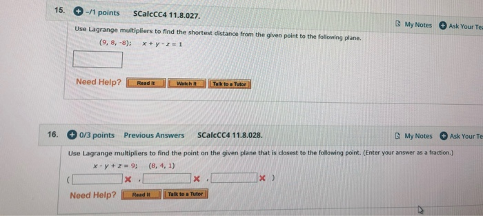 Solved +-/1 points 15. SCalccC4 11.8.027. G My Notes Ask | Chegg.com Solved +-/1 points 15. SCalccC4 11.8.027. G My Notes Ask | Chegg.com
