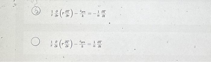 Identify The One Dimensional Transient Heat