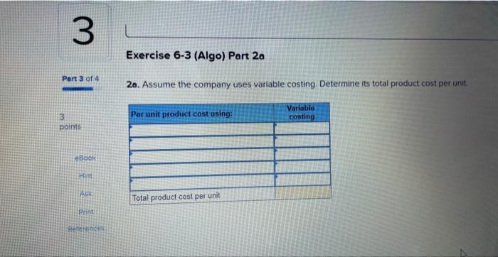 Solved Required information Exercise 6.3 (Algo) Income | Chegg.com