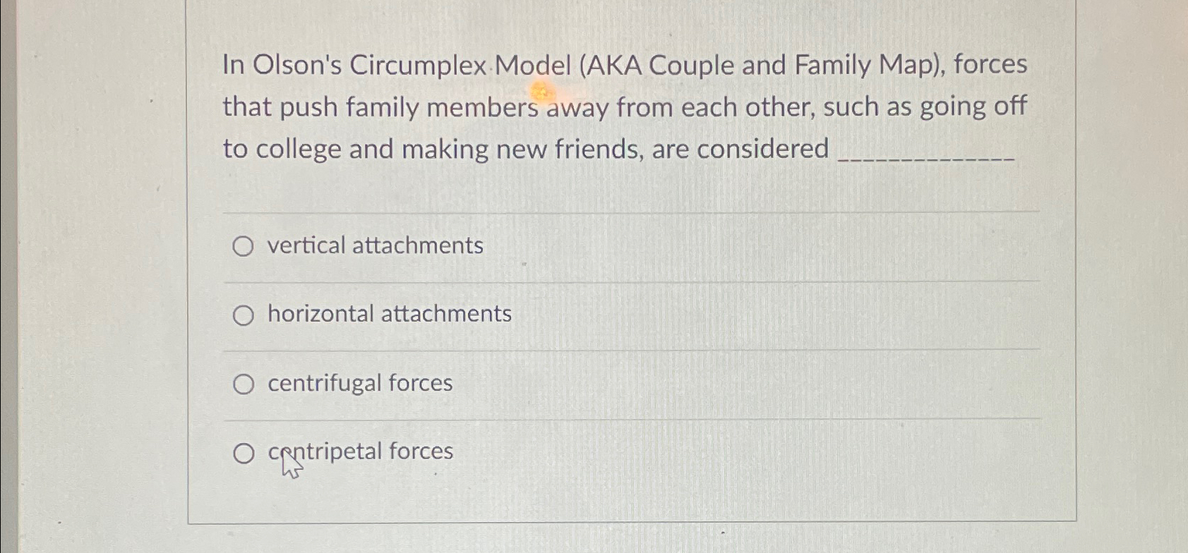 Solved In Olson's Circumplex. Model (AKA Couple and Family | Chegg.com