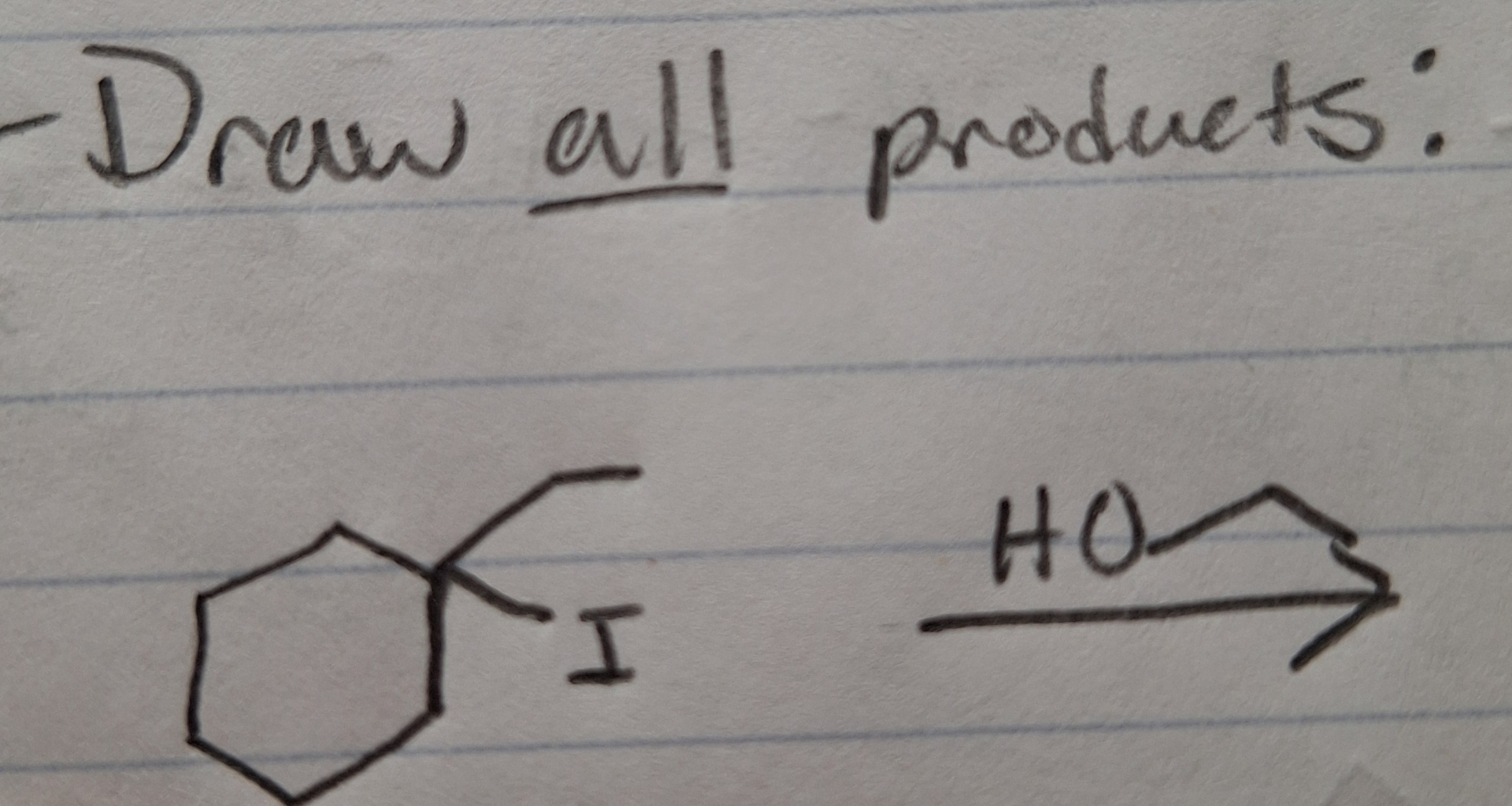 Solved Draw all products for the E1 ﻿rxn. | Chegg.com