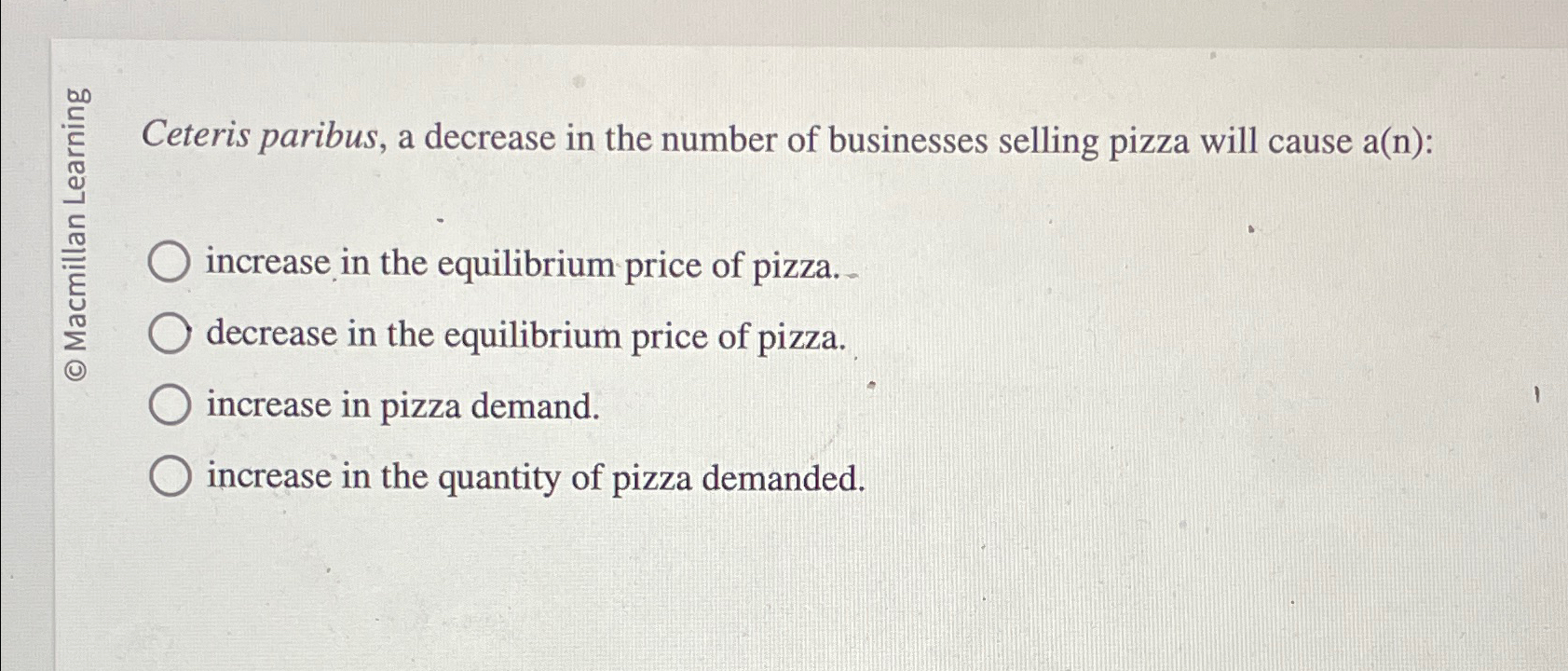 Solved Ceteris paribus, a decrease in the number of | Chegg.com