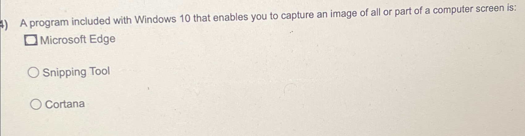 Solved A program included with Windows 10 ﻿that enables you | Chegg.com