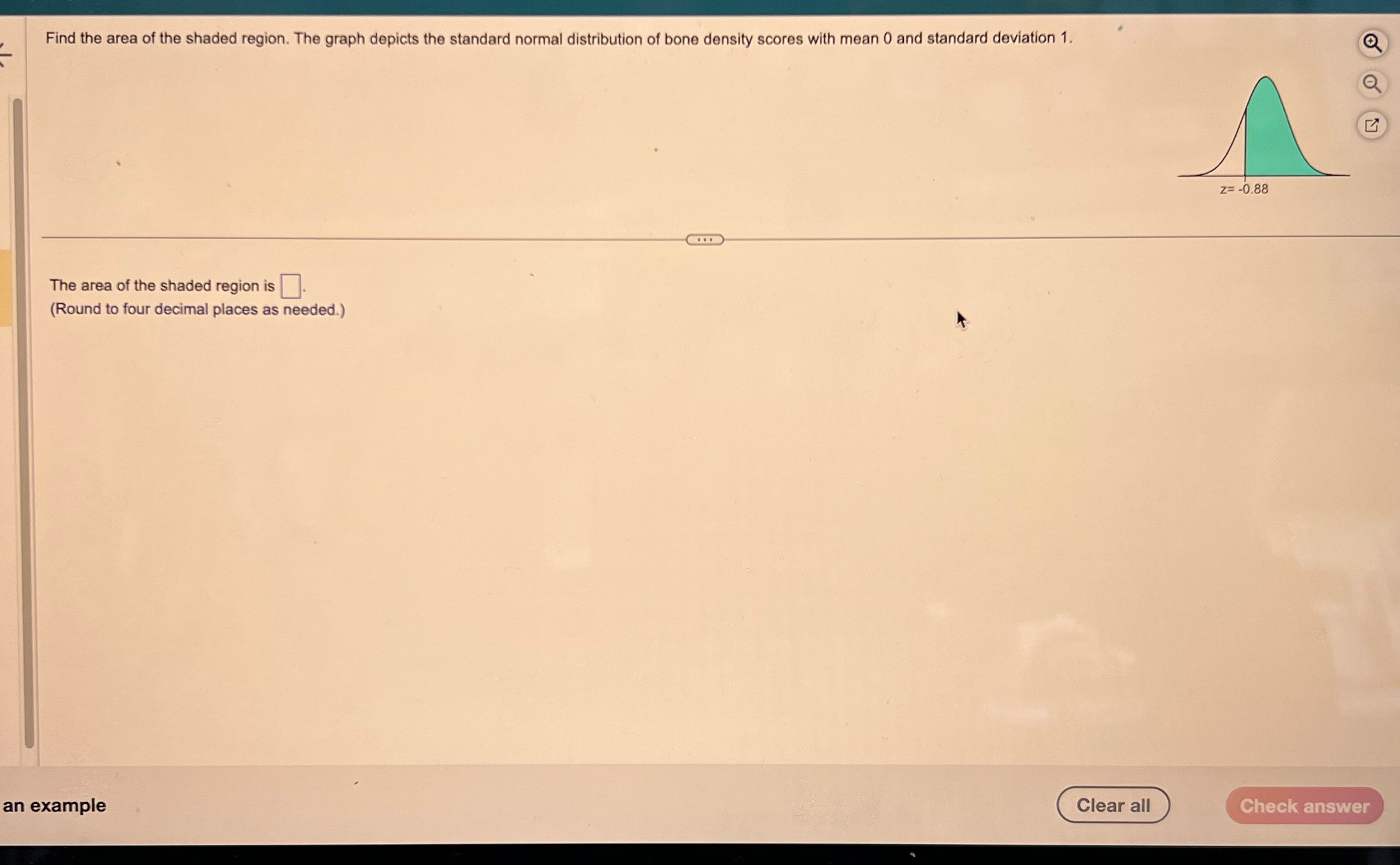 Solved Find the area of the shaded region. The graph depicts | Chegg.com