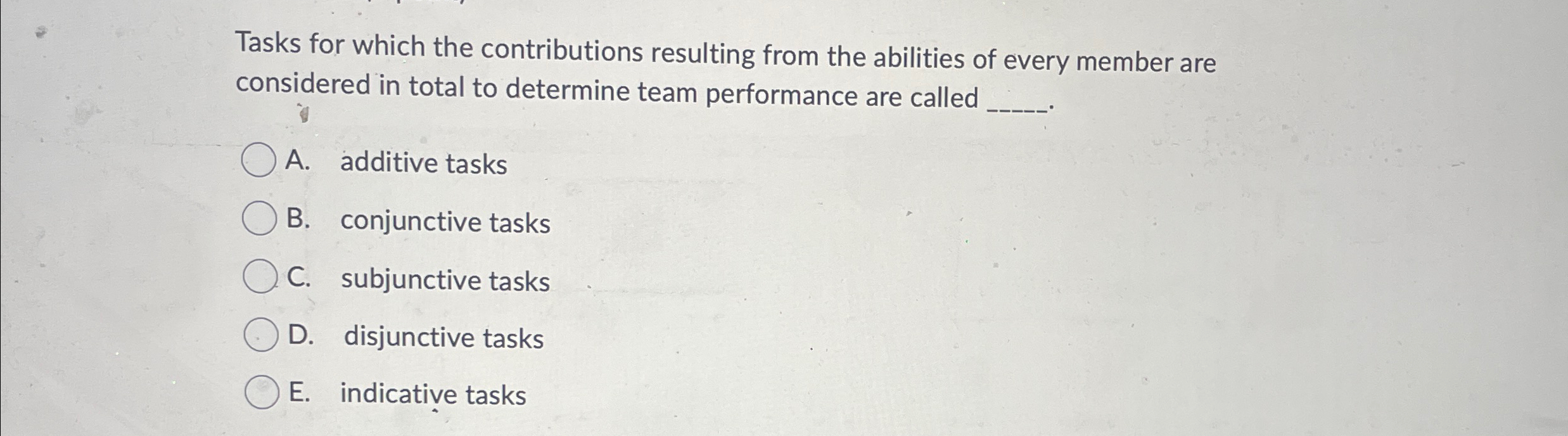 Solved Tasks for which the contributions resulting from the | Chegg.com