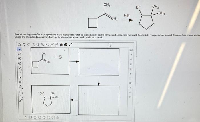Solved Draw all missing reactaitis andior prodocts in the | Chegg.com